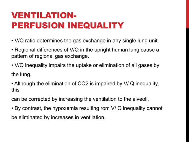 Ventilation perfusion relationships | PPTX