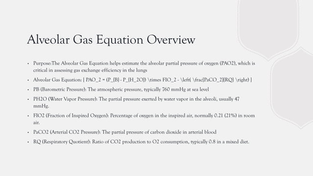 Ventilation and Alveolar Gas Equation.pptx