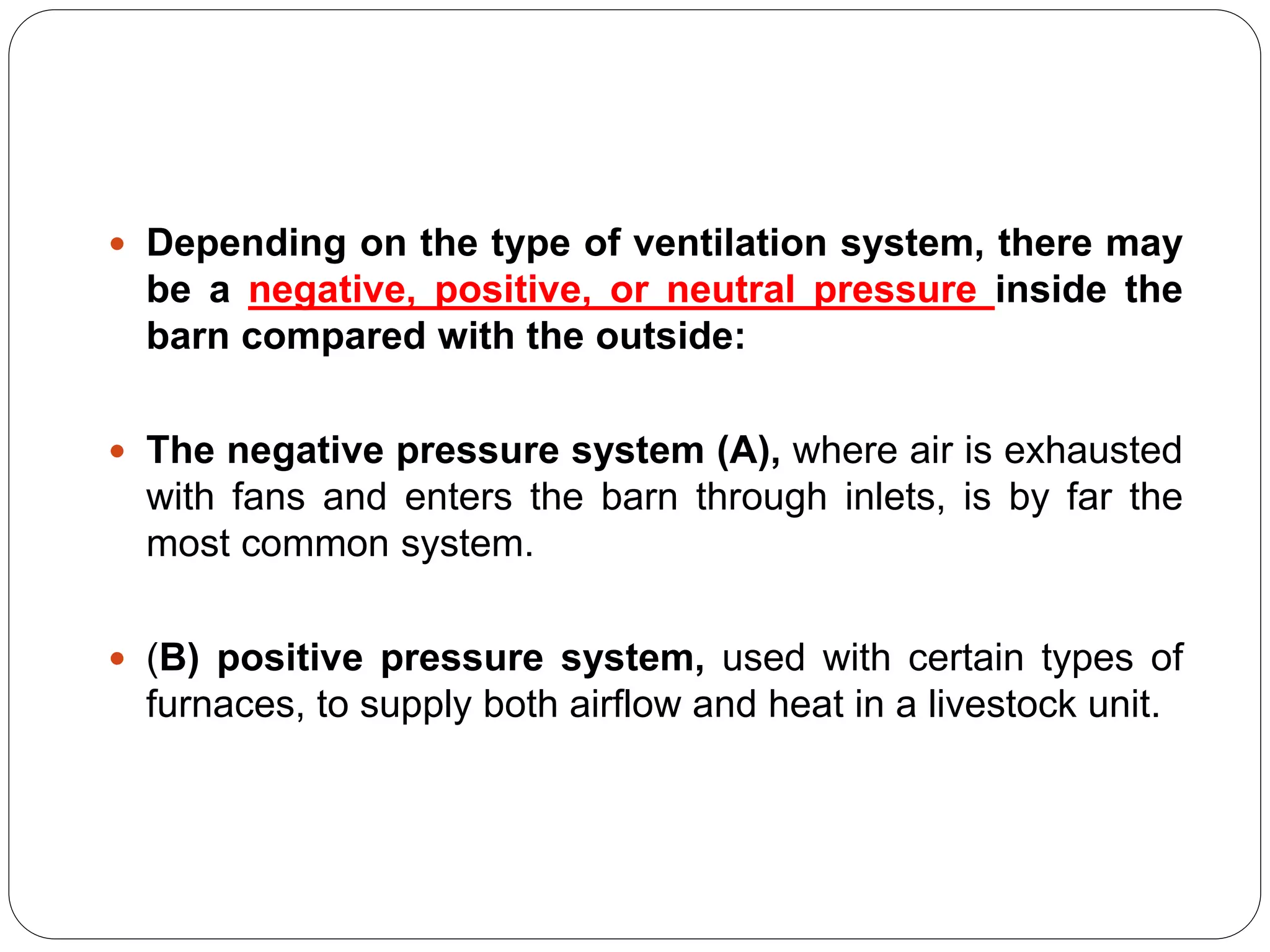Ventilation and cooling systems for animal housing | PPTX