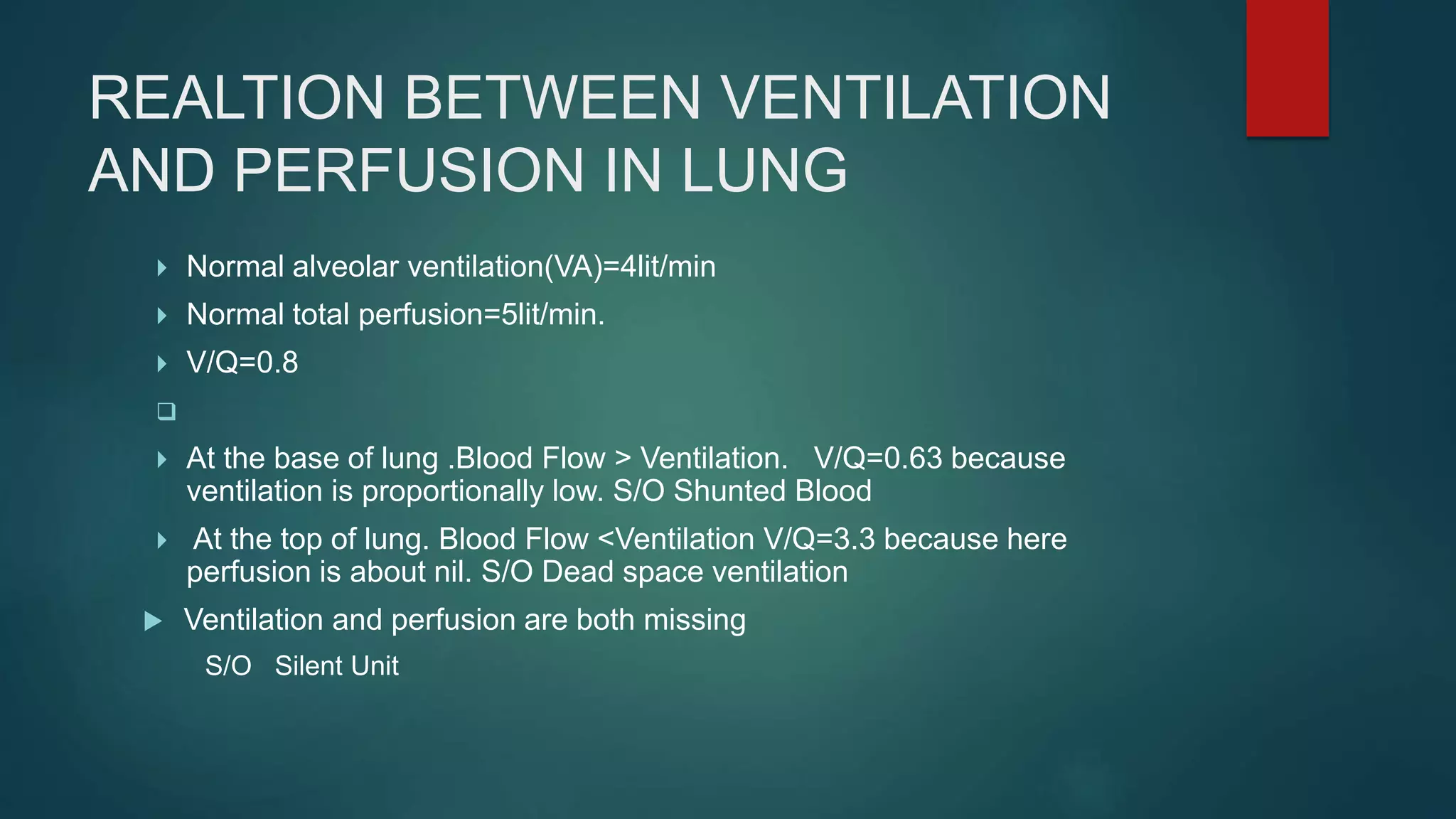 Ventilation and perfusion | PPTX