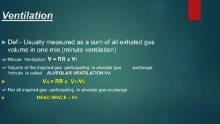 Ventilation and perfusion | PPTX