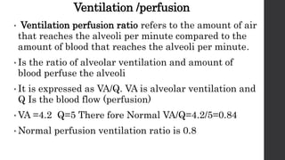 VENTILATION AND PERFUSION FOR NURSING ANATOMY | PPTX