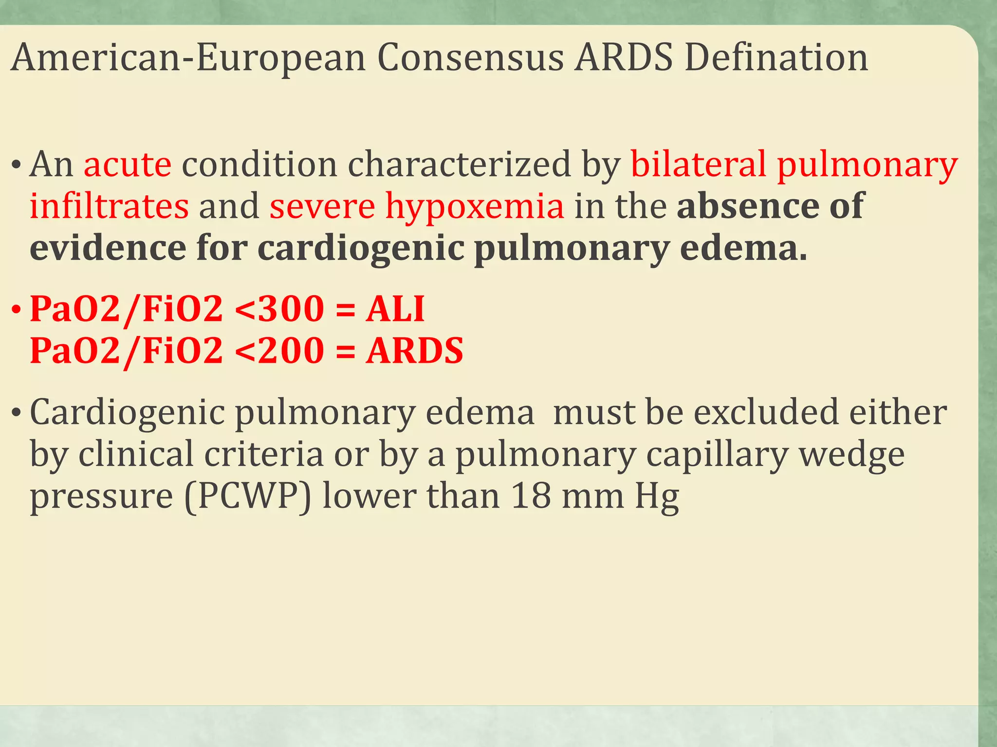 Ventilation in ARDS | PDF