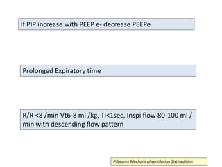 Ventilation in obstructive airway disease | PPTX