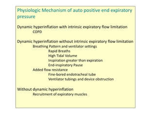 Ventilation in obstructive airway disease | PPTX