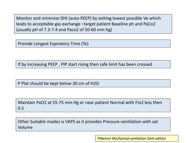 Ventilation in obstructive airway disease | PPTX