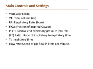 Mechanical Ventilation modes used in critical care | PPTX