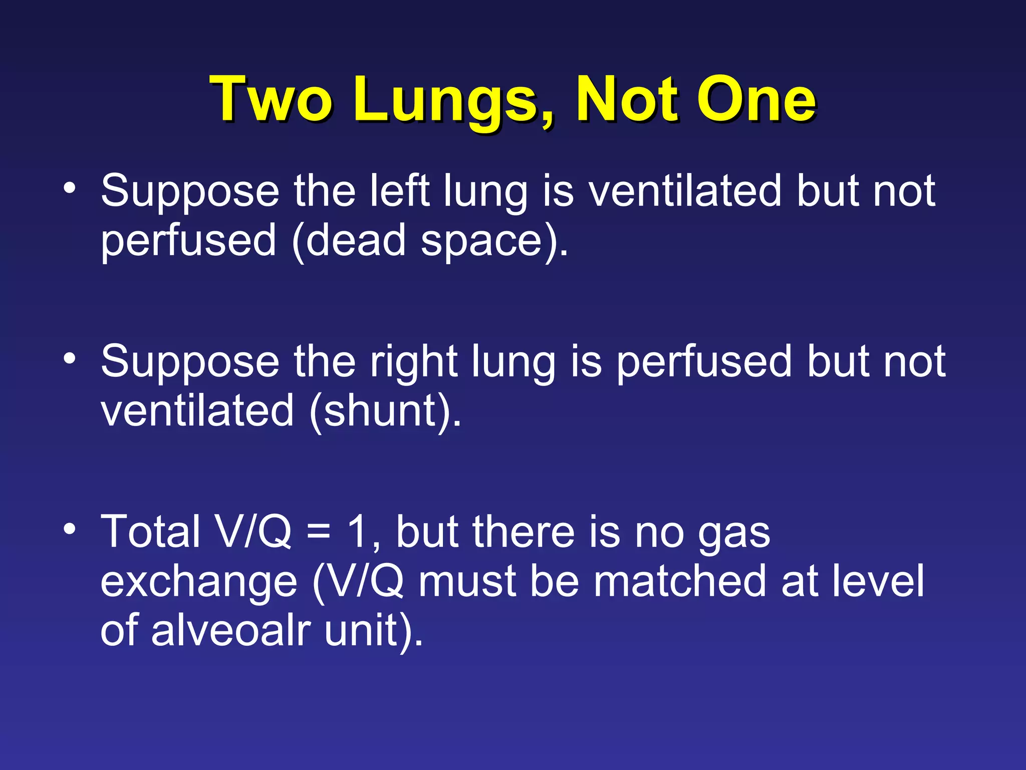 Ventilation Perfusion Matching | PPT