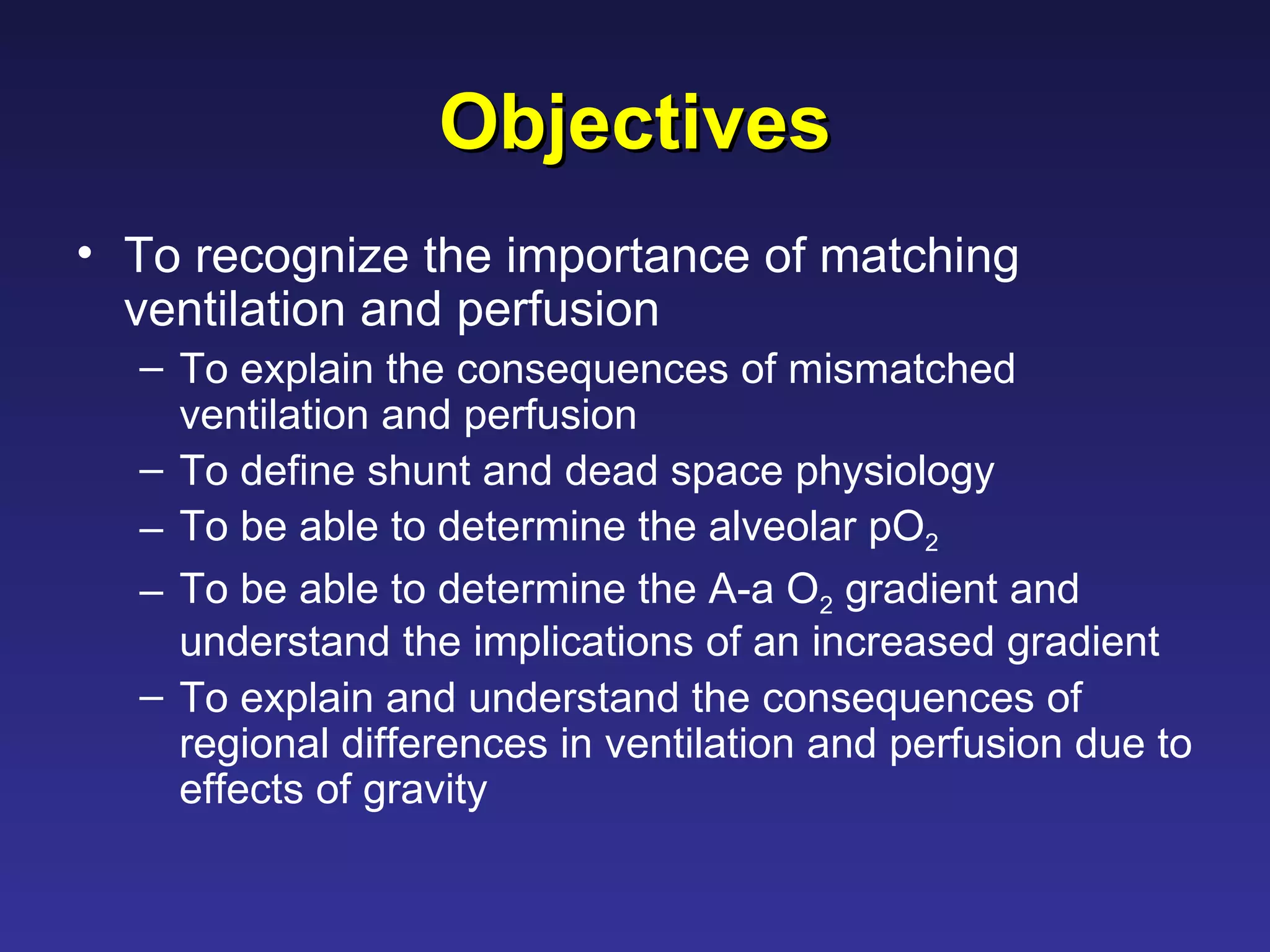 Ventilation Perfusion Matching | PPT