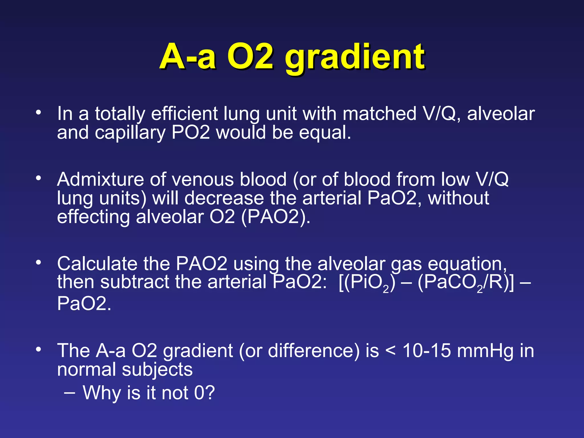 Ventilation Perfusion Matching | PPT