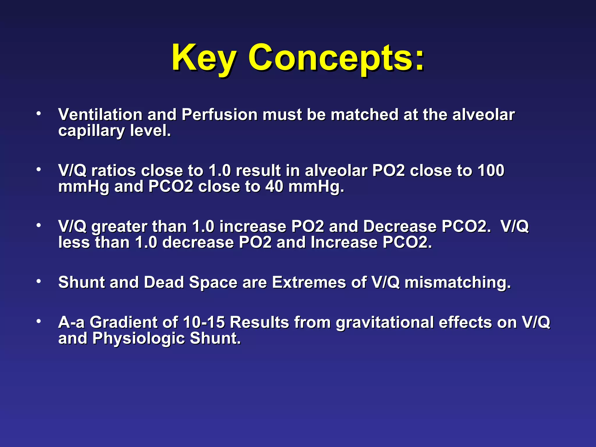 Ventilation Perfusion Matching | PPT