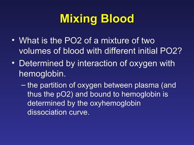 Ventilation Perfusion Matching | PPT