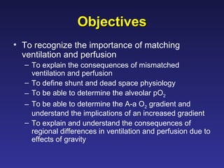 Ventilation Perfusion Matching | PPT