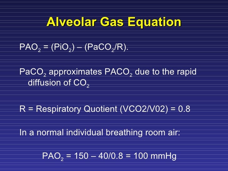 Ventilation Perfusion Matching