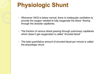 Ventilation perfusion ratio (The guyton and hall physiology) | PPTX