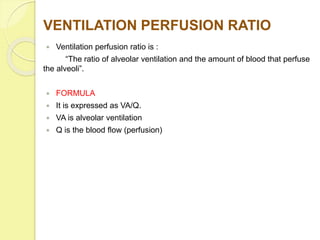 Ventilation perfusion ratio (The guyton and hall physiology) | PPTX