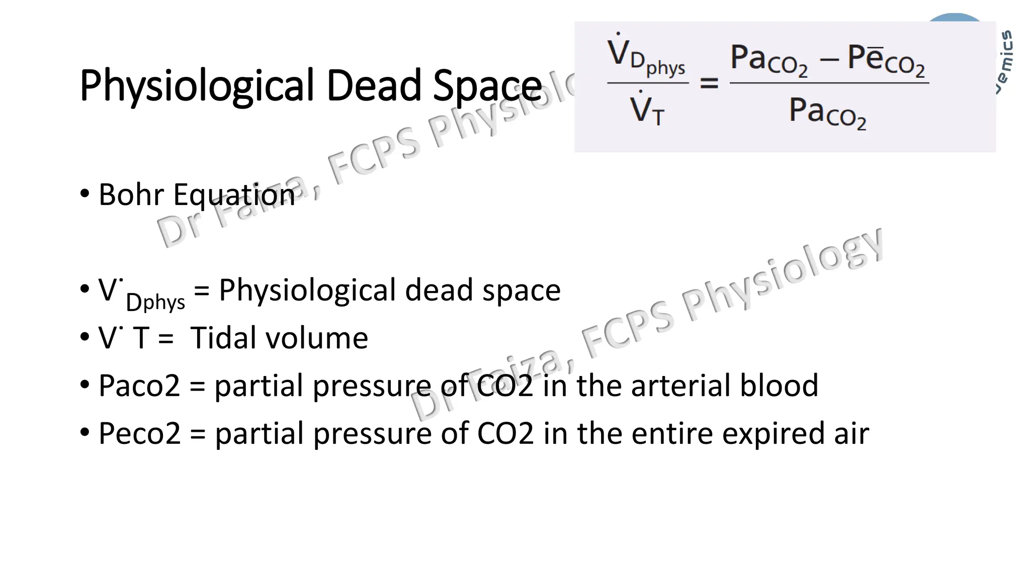 Ventilation Perfusion Ratio, Physiological dead space and physiological ...