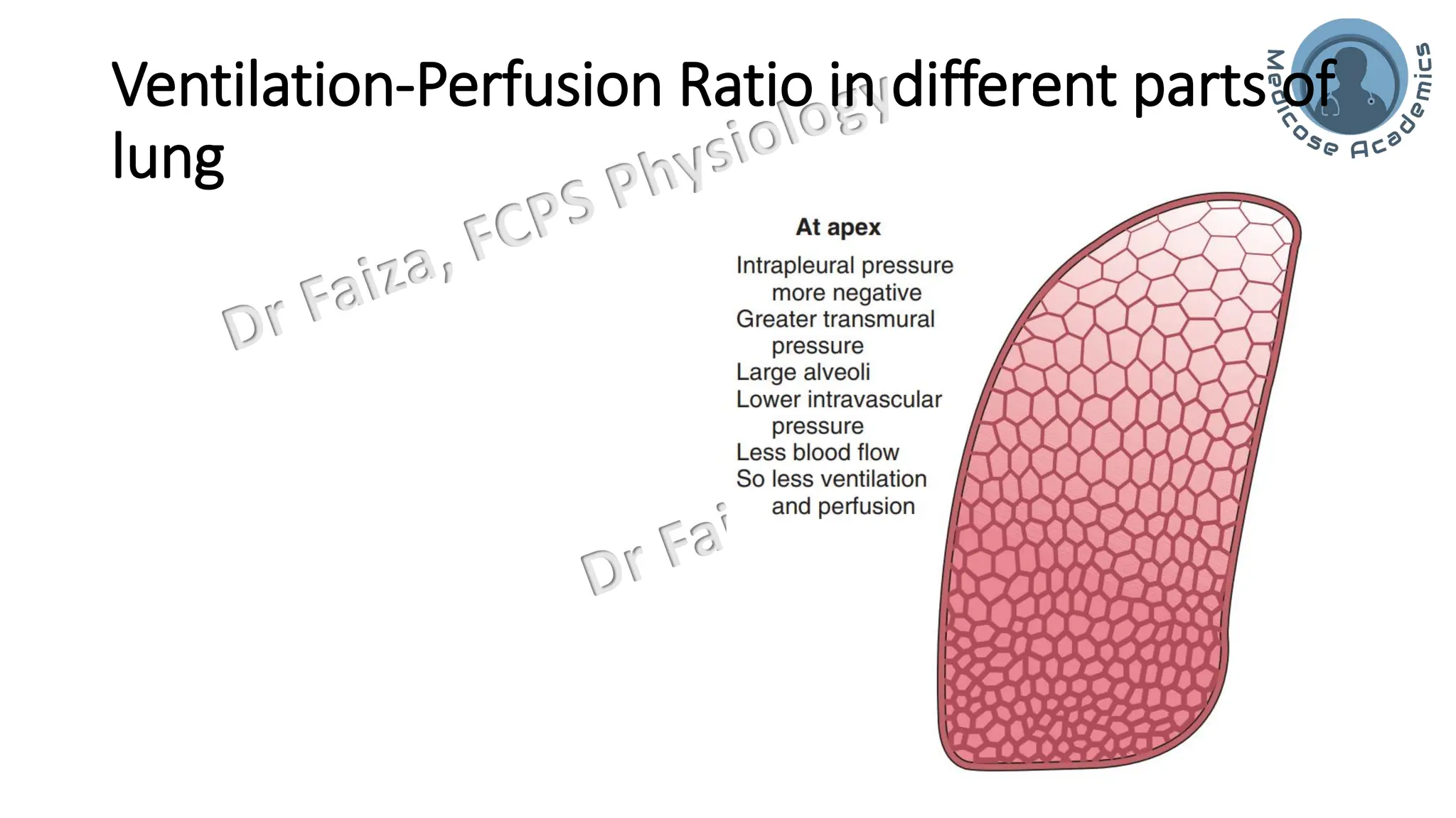 Ventilation Perfusion Ratio, Physiological dead space and physiological ...