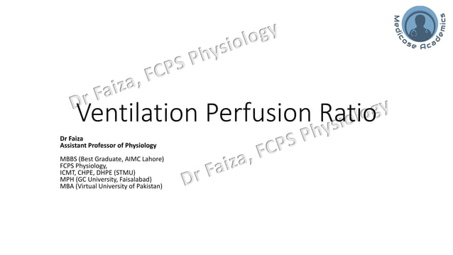 Ventilation Perfusion Ratio, Physiological dead space and physiological shunt | PDF