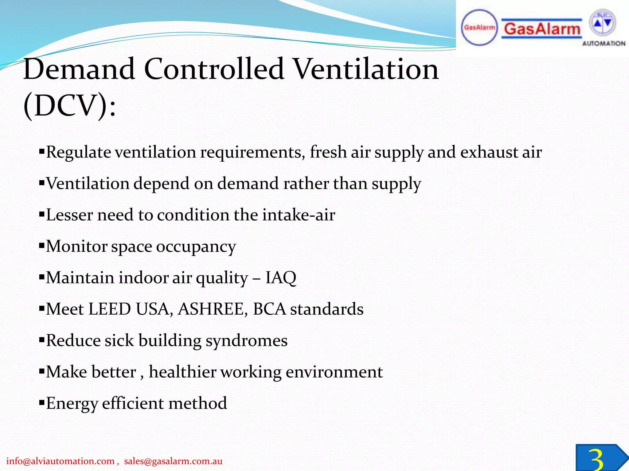 Ventilation Regulation with Air Quality Monitoring | PPSX