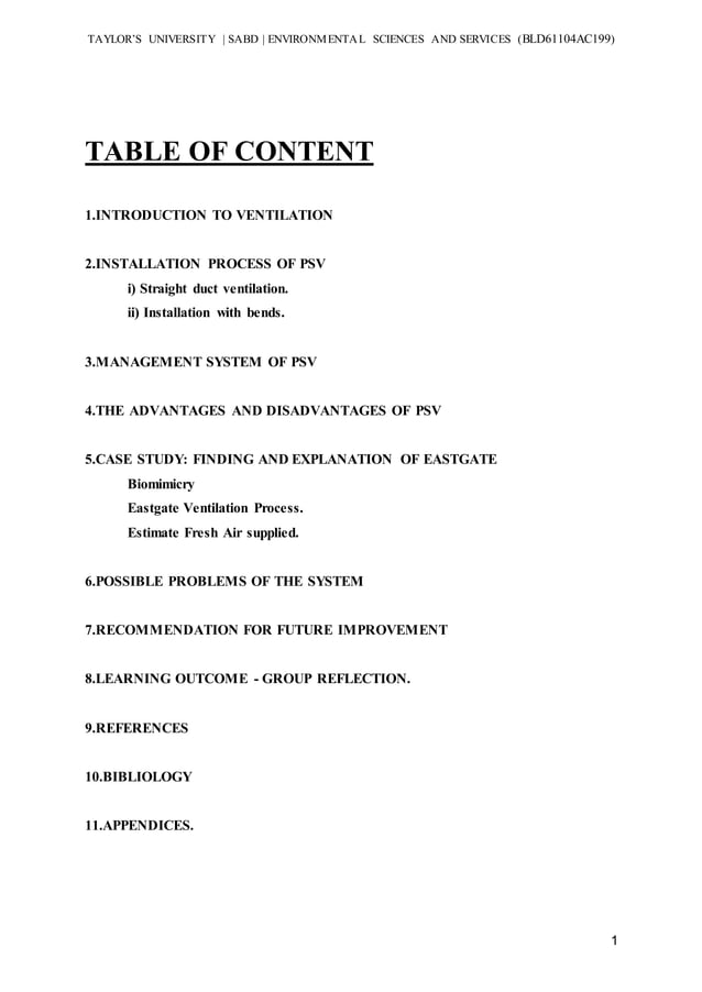 Energy Efficient Ventilation System | DOCX