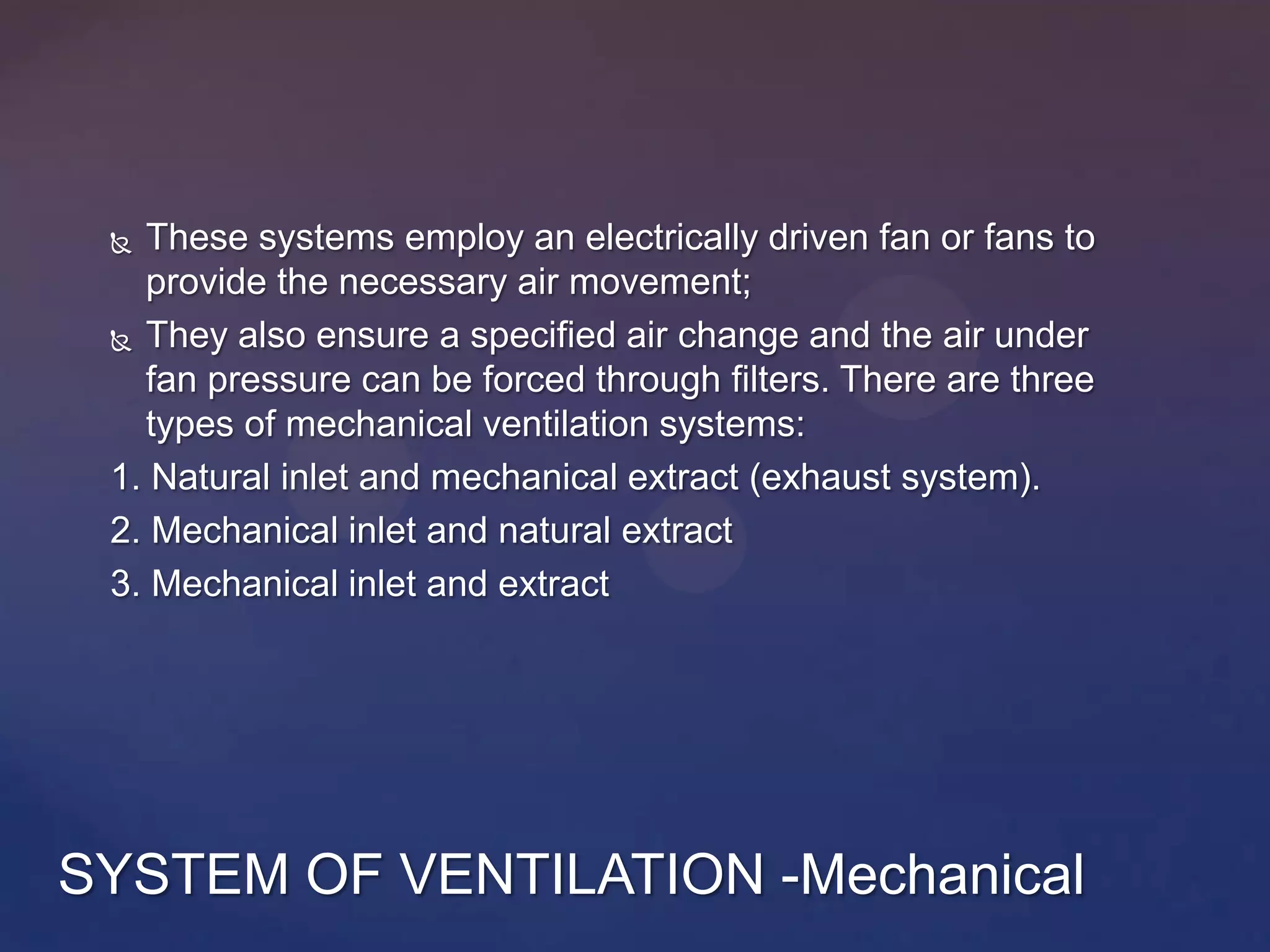 Ventilation system | PPTX