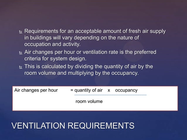 Ventilation system | PPTX | Indoor Environmental Quality | Home & Garden