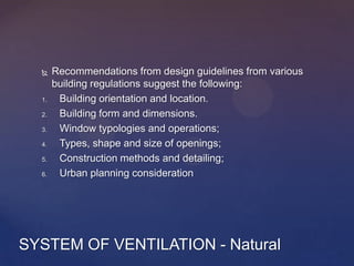 Ventilation system | PPTX