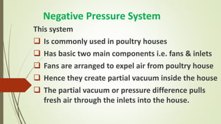 Ventilation System in Poultry Farming | PPTX