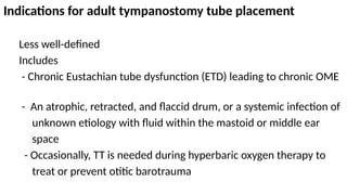 Ventilation Tube Insertion ENT and head neck surgery .pptx