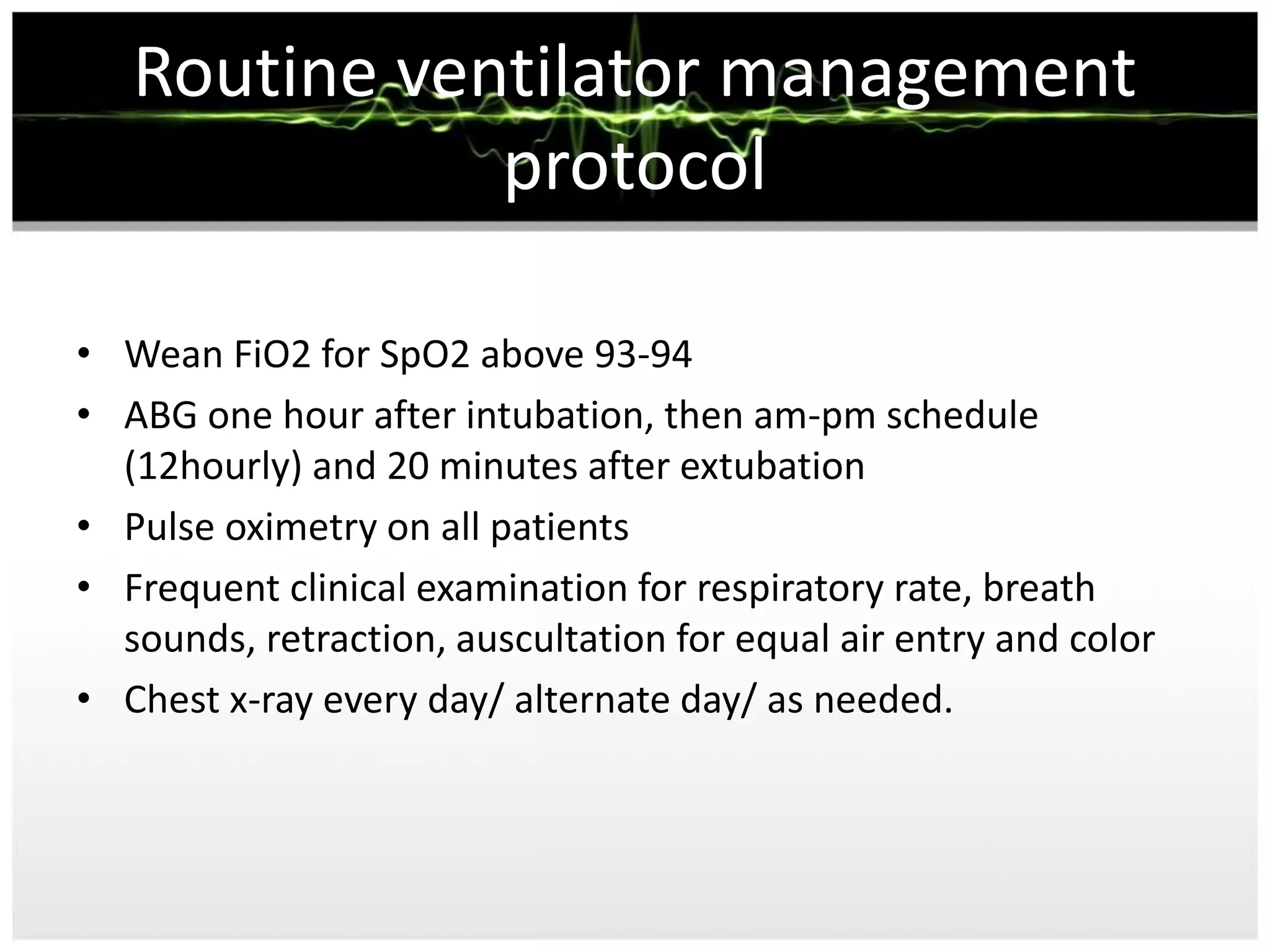 mechanical ventilation | PDF