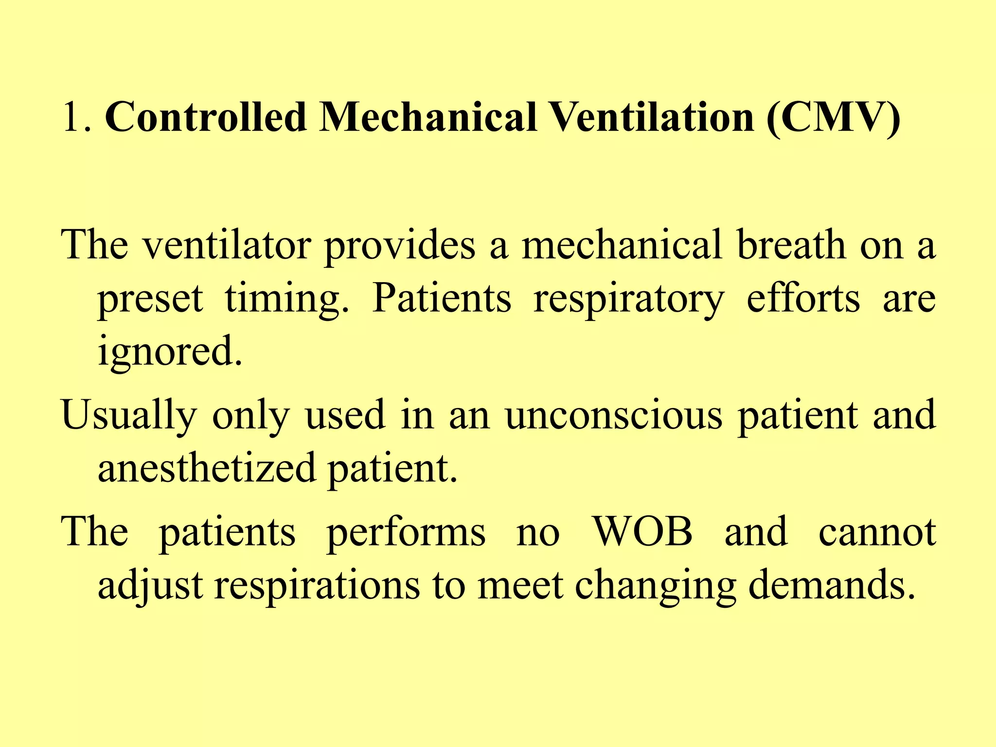 Mechanical Ventilation | PPTX