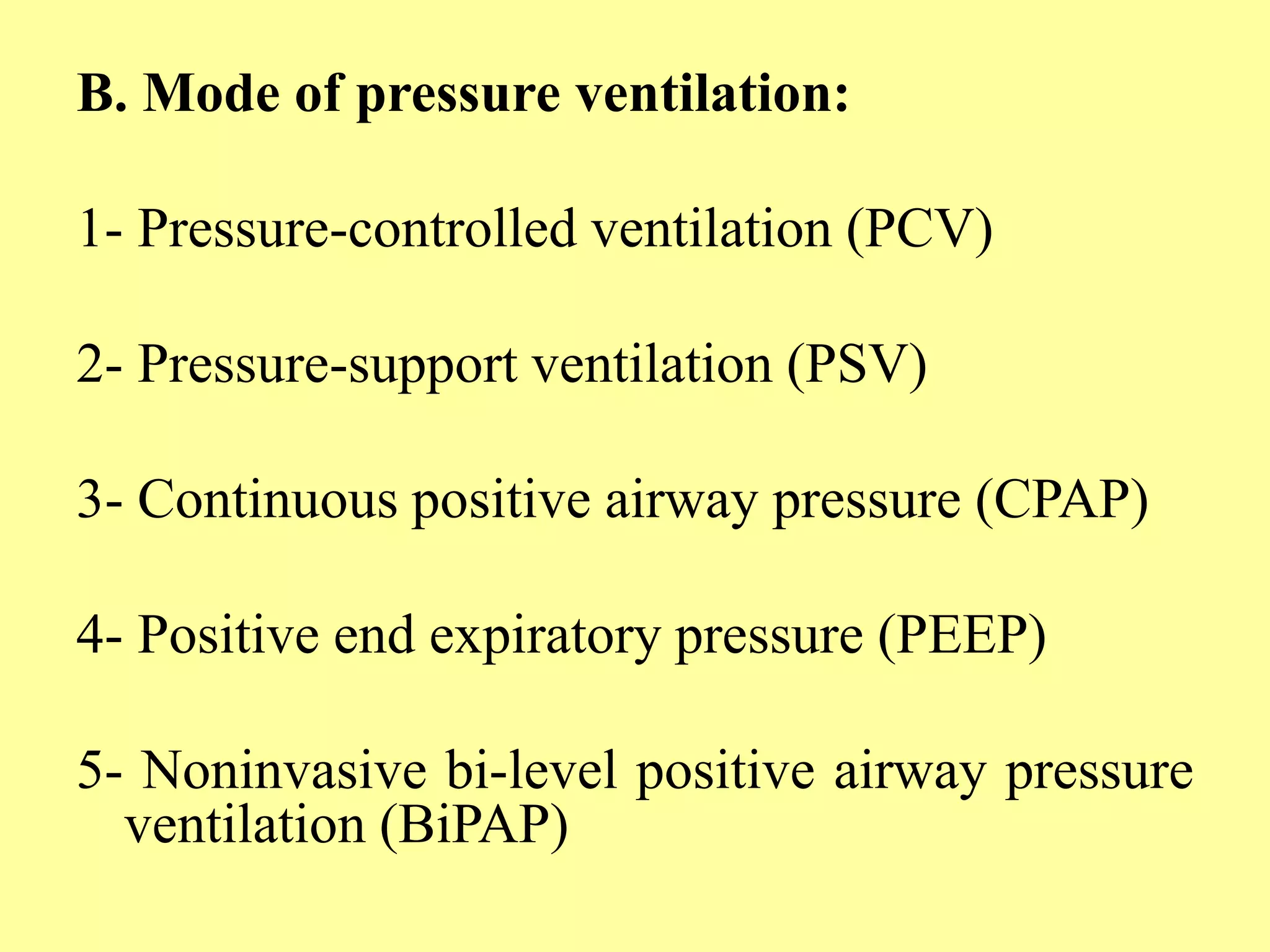 Mechanical Ventilation | PPTX