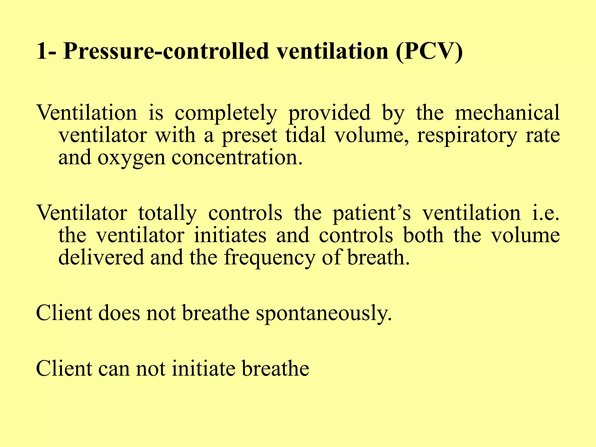 Mechanical Ventilation | PPTX