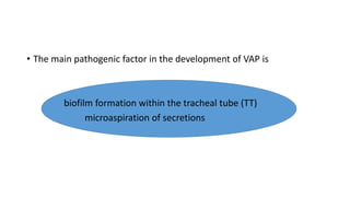 Ventilator associated pneumonia in the icu | PPTX