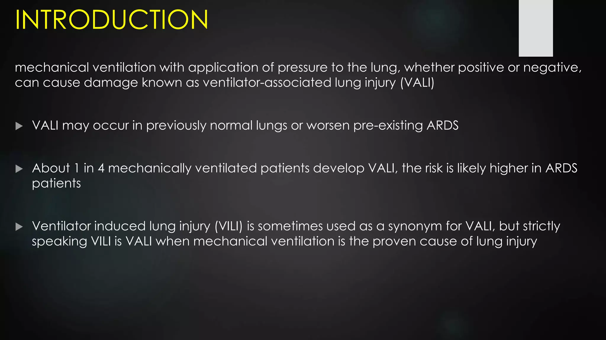Ventilator associated lung injury | PPTX