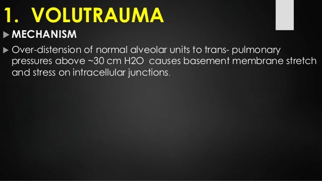 Ventilator associated lung injury