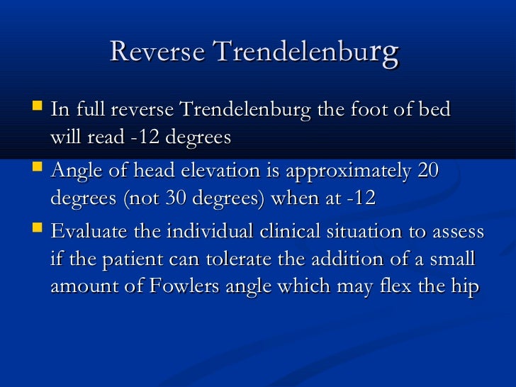 Ultrasound Reverse Trendelenburg Bed