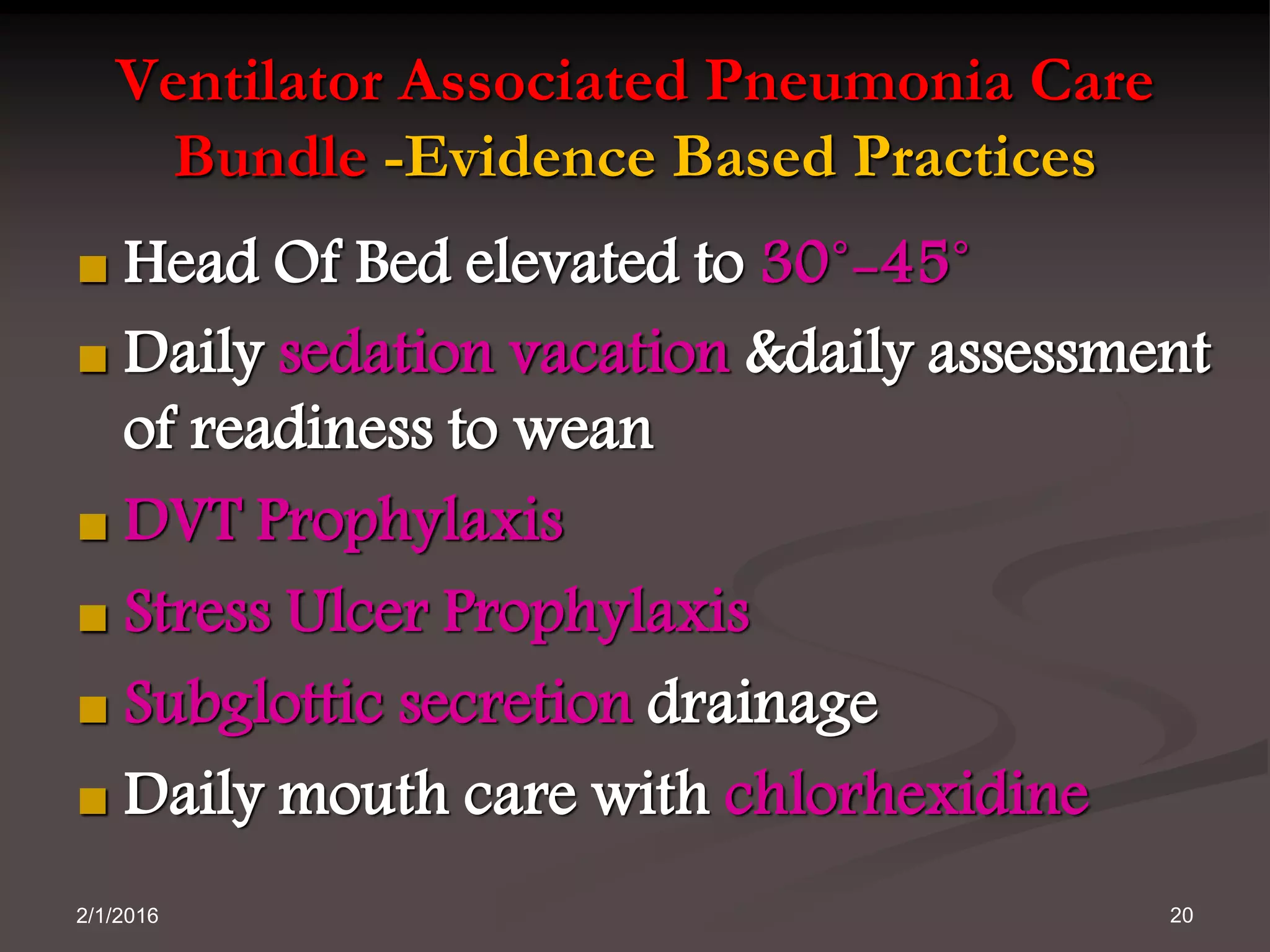 Ventilator associated pneumonia VAP | PPTX