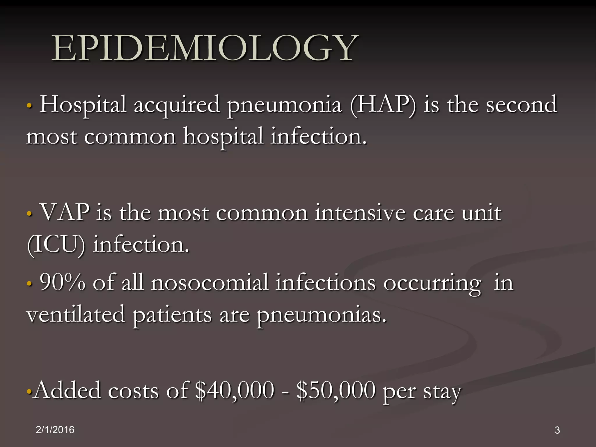 Ventilator associated pneumonia VAP | PPTX