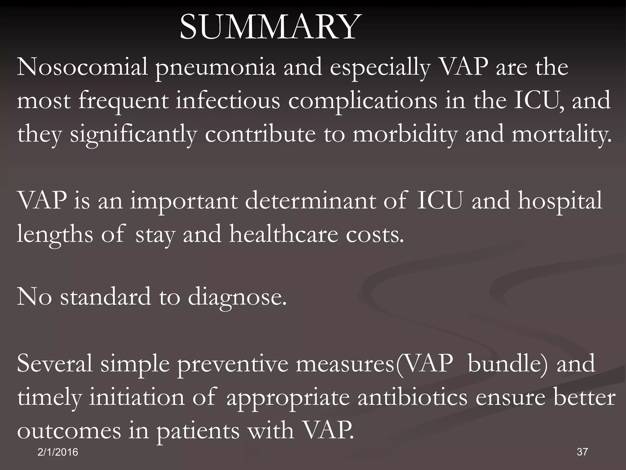 Ventilator associated pneumonia VAP | PPTX