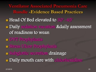 Ventilator associated pneumonia VAP | PPTX
