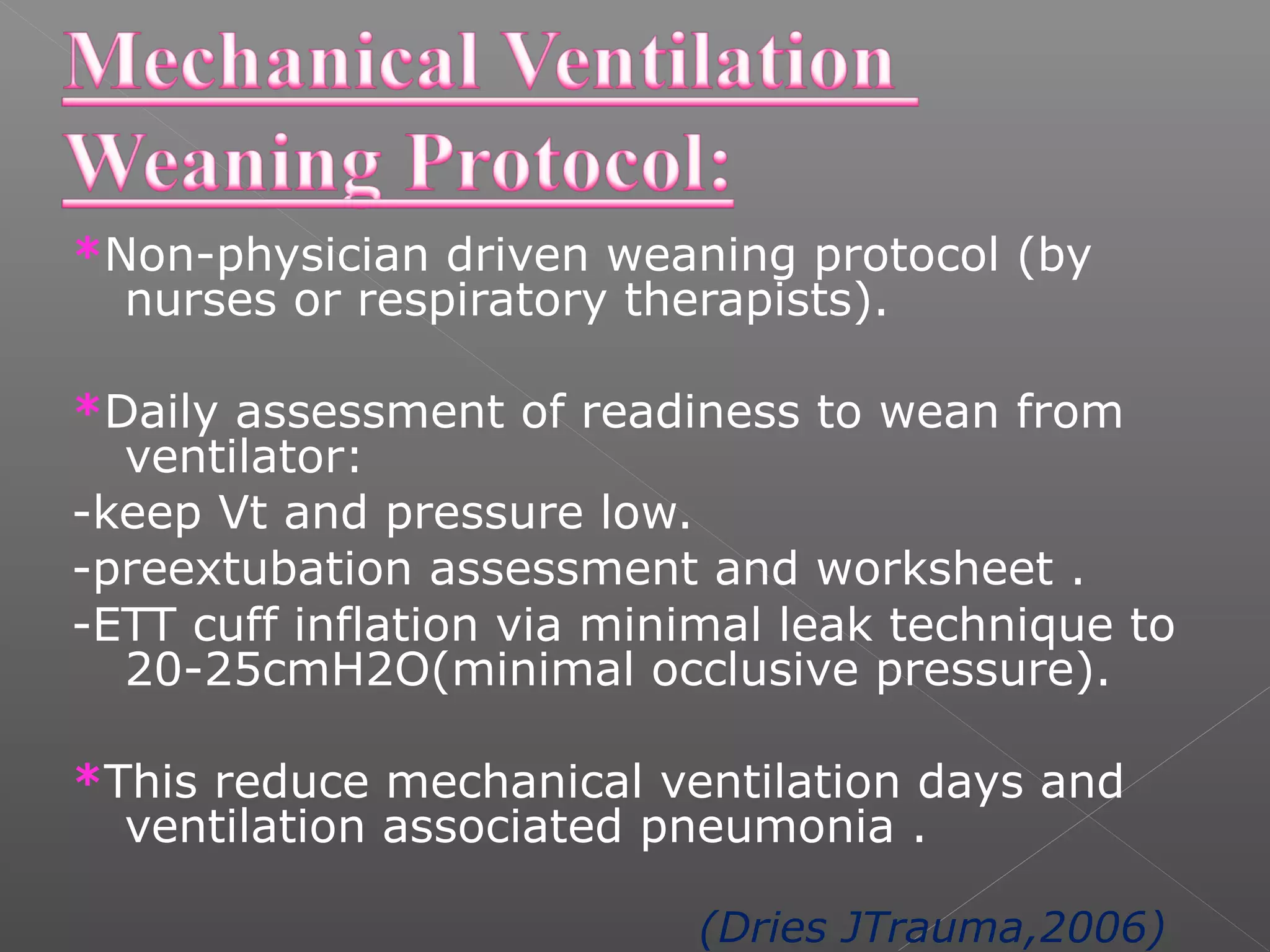 Ventilator associated pneumonia | PPT