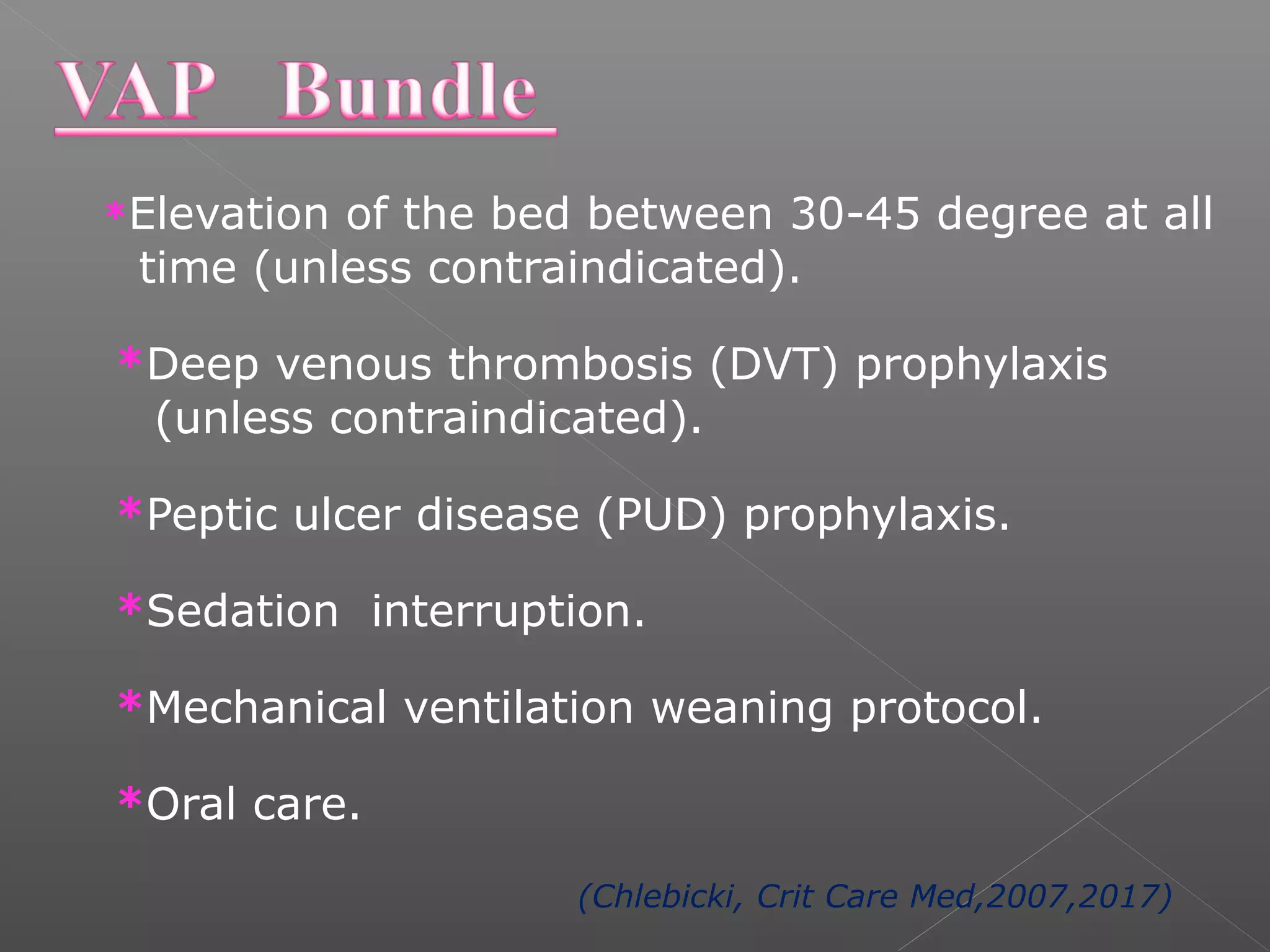 Ventilator associated pneumonia | PPT