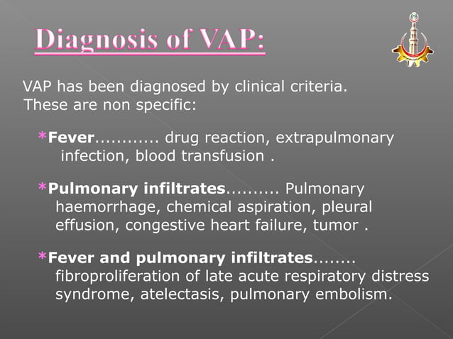 Ventilator associated pneumonia | PPT | Lung and Respiratory Health ...