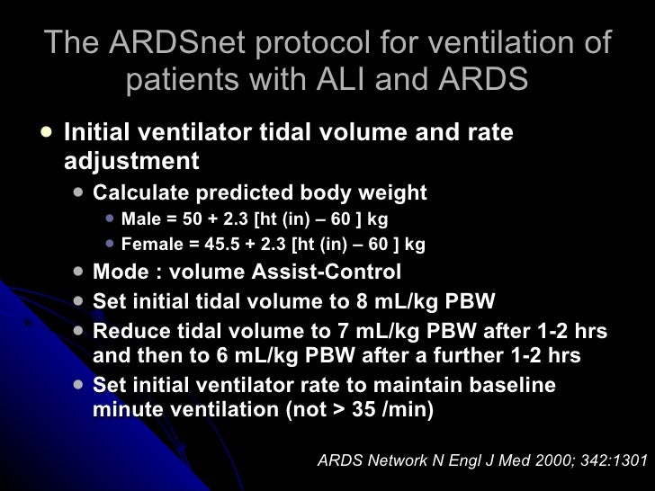 Ventilator Management In Different Disease Entities