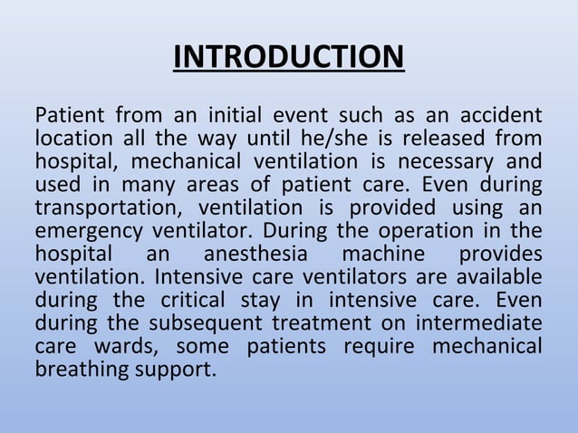 Ventilator mode | PPT | Lung and Respiratory Health | Diseases and ...