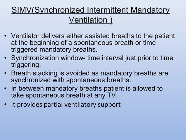 Ventilator mode | PPT | Lung and Respiratory Health | Diseases and ...
