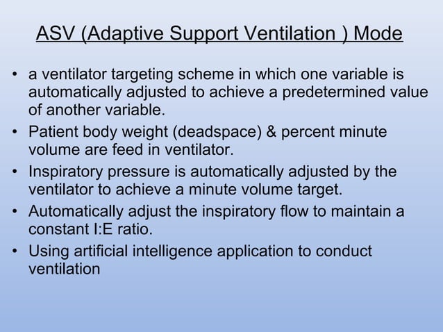 Ventilator mode | PPT | Lung and Respiratory Health | Diseases and ...