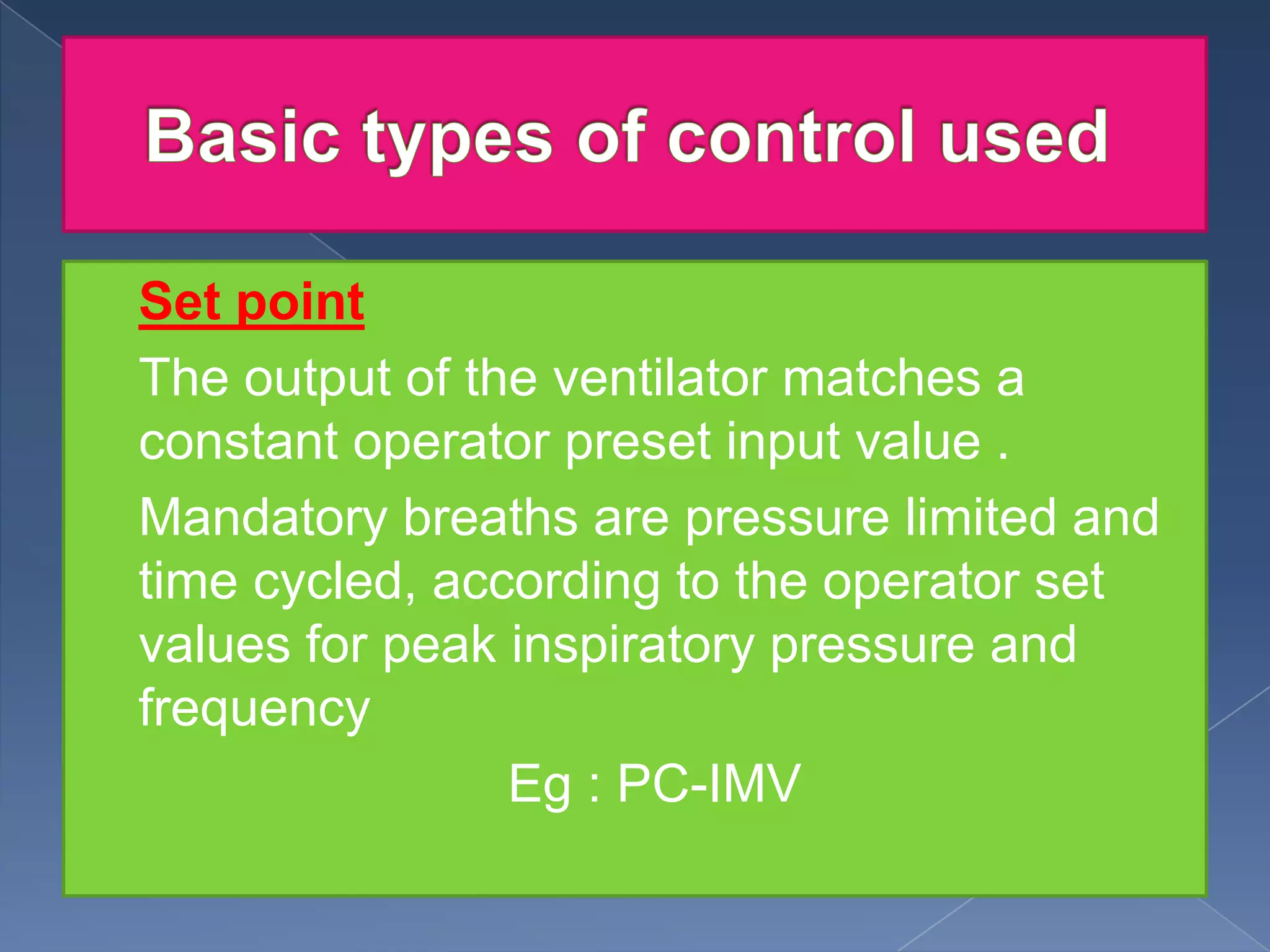 Ventilator mode classification | PPTX